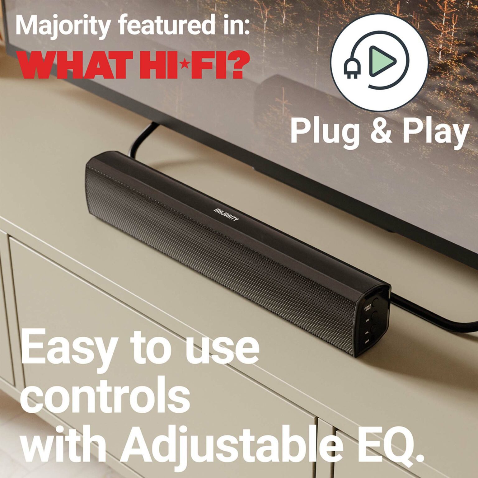 Majority Bowfell Plus soundbar-kaiutin - Tatu suosittelee