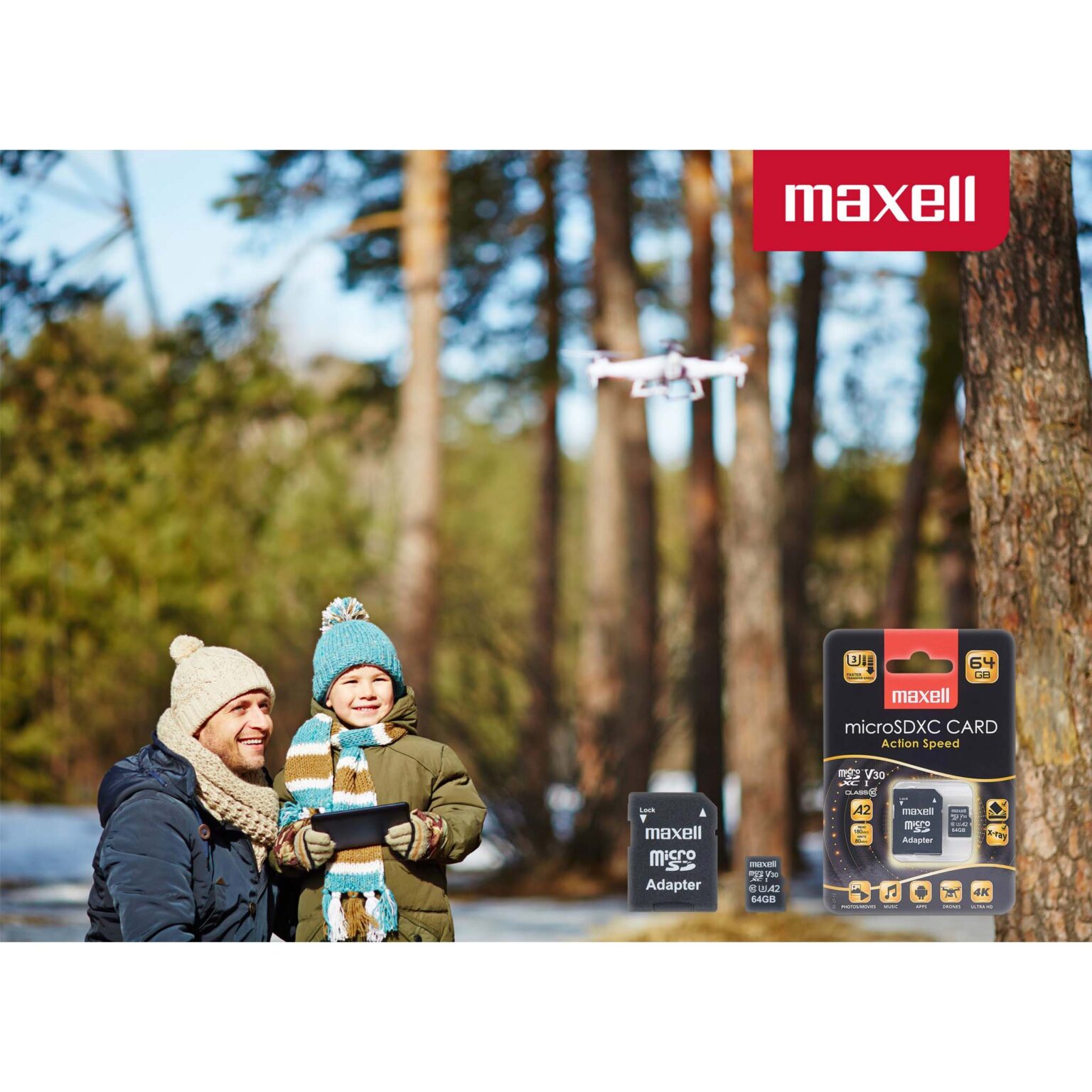 Maxell ACTION SPEED MICRO SDXC 64GB muistikortti